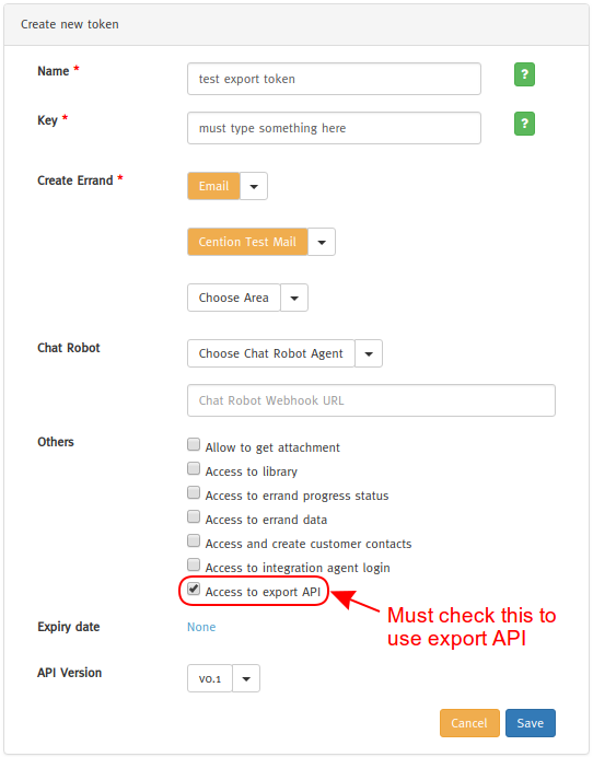 Cention Export JSONAPI API Documentation